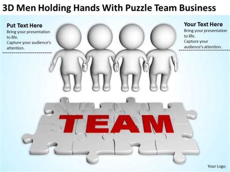 Business Persons Hands With Puzzle Team PowerPoint Templates Download