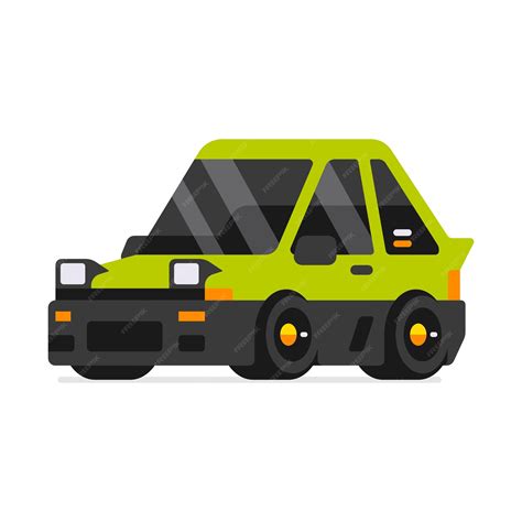 귀여운 자동차 그림 프리미엄 벡터