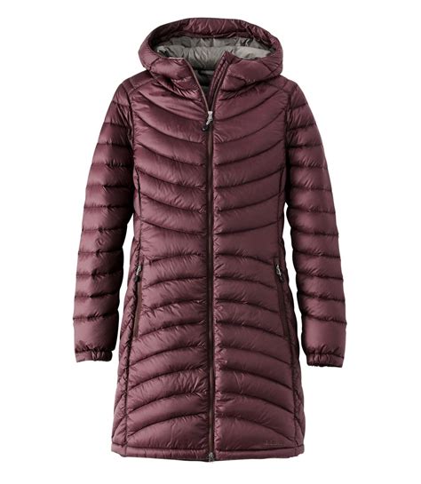 Womens Ultralight 850 Down Hooded Coat At Ll Bean
