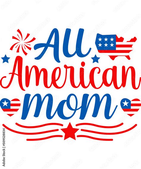 Stockvector 4th July Svg Bundle Svg 4th Of July Cut Files