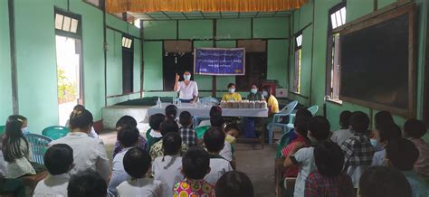 သဲကုန်းမြို့နယ်၌ စာဖတ်ရှိန်မြှင့်တင်ရေး နယ်လှည့်စာကြည့်တိုက်၊ နံရံကပ