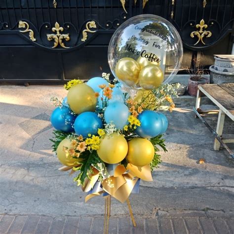 Jual Standing Flower Karangan Bunga Ucapan Selamat Buket Balon Buket Bunga Shopee Indonesia