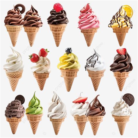 아이스크림 멋진 다양한 모델 세트 아이스크림 시원한 빙 Png 일러스트 및 이미지 에 대한 무료 다운로드 Pngtree