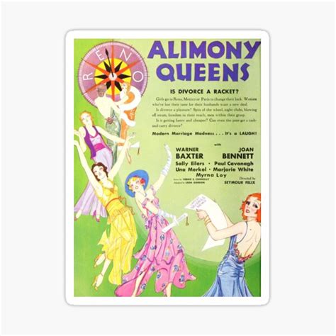 Alimony Queens Pre Code Film Sexy Art Flappers Vamps Sticker For Sale By Love30smovies