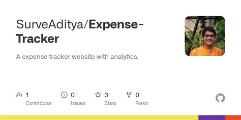 GitHub SurveAditya Expense Tracker A Expense Tracker Website With