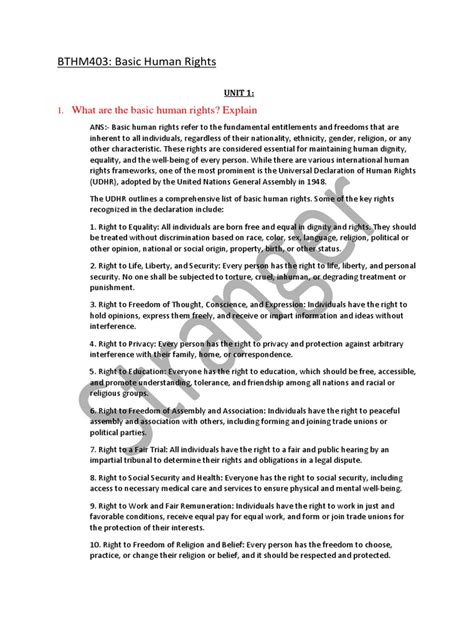 bhr qb solved unitwise pdf unemployment justice
