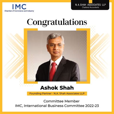 N A Shah Associates Llp On Linkedin Imc Expert Nashah 72 Comments
