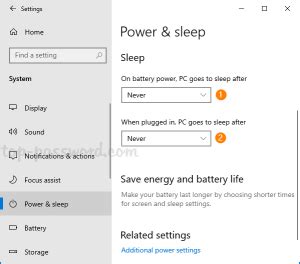 Fix Windows Keeps Going To Sleep After Minutes Password Recovery