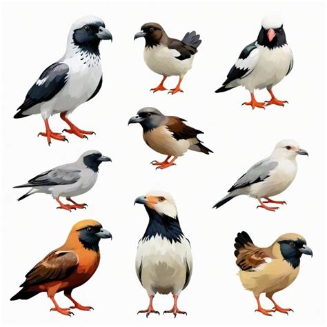 Edgar Vector Set White Background Isolated A High Qual Premium Ai