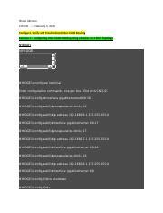 Configure Verify And Troubleshoot Inter VLAN Routing Docx Shane Johnson CIT 249 February 5
