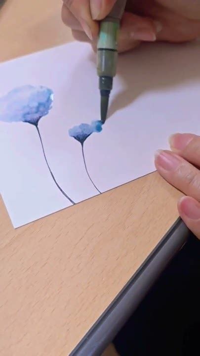 펜수채화 모나미플러스펜검정색루채화 Drawing Youtube