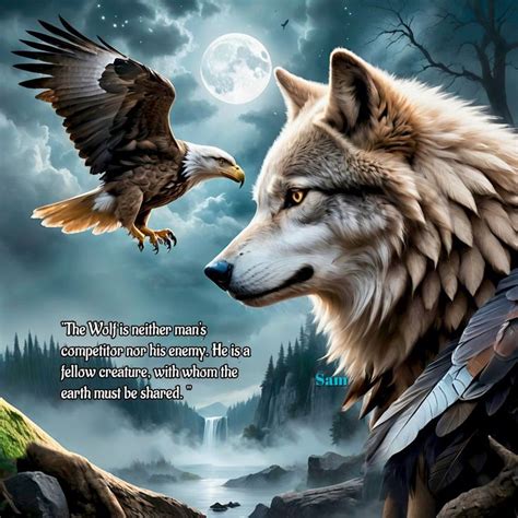 Wolf And Eagle Wallpaper Wolf And Eagle Symbolism Half Wolf Half