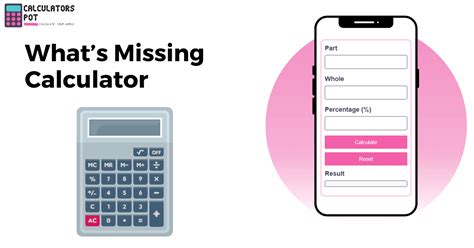 Whats Missing Calculator Whats Missing Calculator