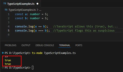 Loose Vs Strict Equality In Typescript