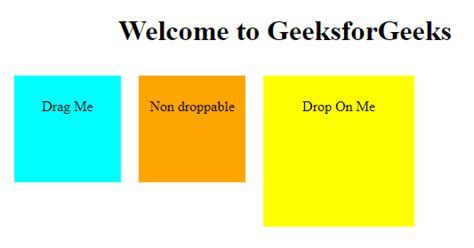 Jquery Ui Draggable And Droppable Methods Geeksforgeeks