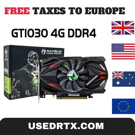 Used 6 Gaming Graphic Cards Gt 1030 Transformers 4gb Ddr4 Nvidia Gpu Desop Video Card Dvi
