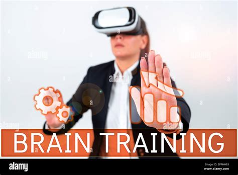 conceptual display brain training internet concept mental activities