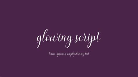 Glowing Script Font Download Free For Desktop Webfont