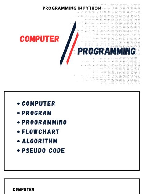 Understanding Computer Programming Basics Pdf Control Flow