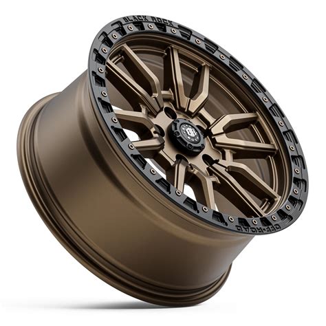 Black Rock Rambler Dark Bronze With Black Ring 18x85 5x120 Wheel