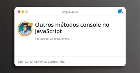 Outros Métodos Console No Javascript