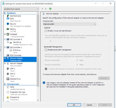 Virtual Machines Hyper V External Switch And Windows Shares Server