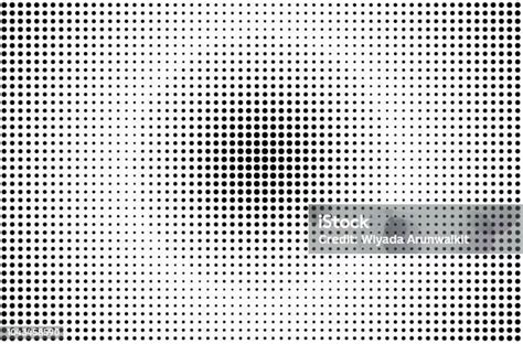 하프톤 패턴 파문이 물결 라인 하프톤 도트 배경의 추상적인 배경 팝 아트 템플릿 텍스처입니다 벡터 일러스트 레이 션 검은색에 대한 스톡 벡터 아트 및 기타 이미지 Istock