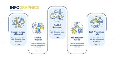 2d Codependent Relationship Layout With Linear Icons Concept Stock Illustration Illustration
