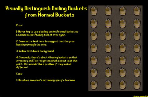 [suggestion] Visually Distinguish Bailing Buckets From Normal Buckets R 2007scape