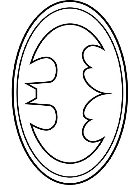 Free Printable Batman Logo Coloring Pages At Getdrawings Free Download