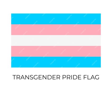트랜스젠더 프라이드 플래그 Lgbt 커뮤니티의 상징 벡터 플래그 성적 정체성 배너 표지 로고 디자인 등을 위한 템플릿을 쉽게 편집할 수 있습니다 프리미엄 벡터
