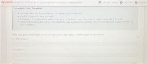 Solved Important Coding Guidelines Use Comments And