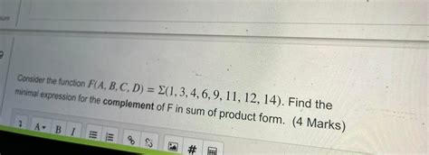 Solved Consider The Function F A B C D E Chegg