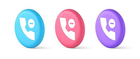 Premium Vector Phone Call Delete Contact Communication Button Voice Conversation Web Interface