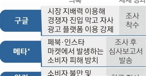 플랫폼법 명분 쌓는 공정위 구글·메타·알리 ‘전자상거래 반칙 조준 뉴스 분석