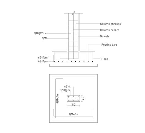 Dowels Rebars And Stirrups Dwg Cad Detail Free Download