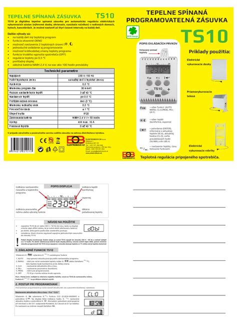 Elektrobock Ts10 Návod Na Použitie Pdf