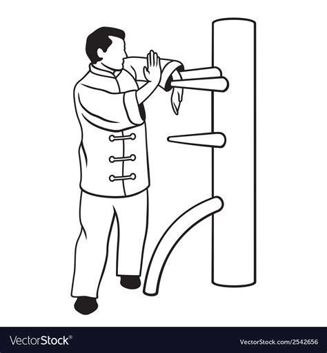 Wing Chun Royalty Free Vector Image Vectorstock