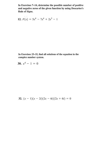 Solved In Exercises 7 14 Determine The Possible Number Of