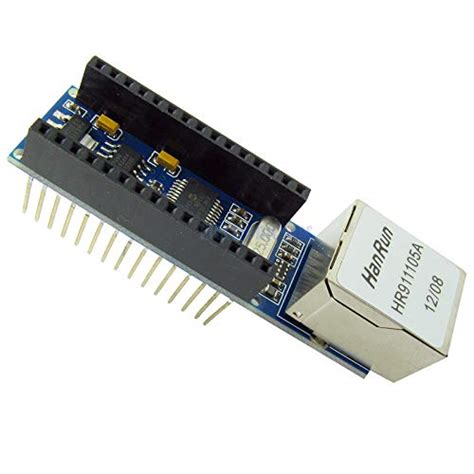 1Pcs Standard Nano V3 Ethernet Shield ENC28J60 Microchip HR911105A