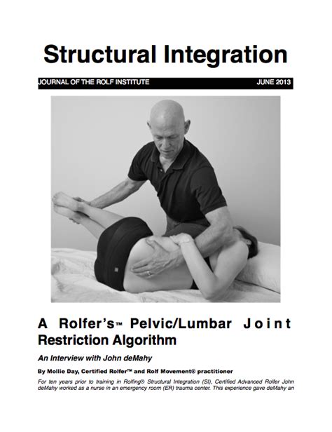 Structural Algorithms In The Structural Integration Journal