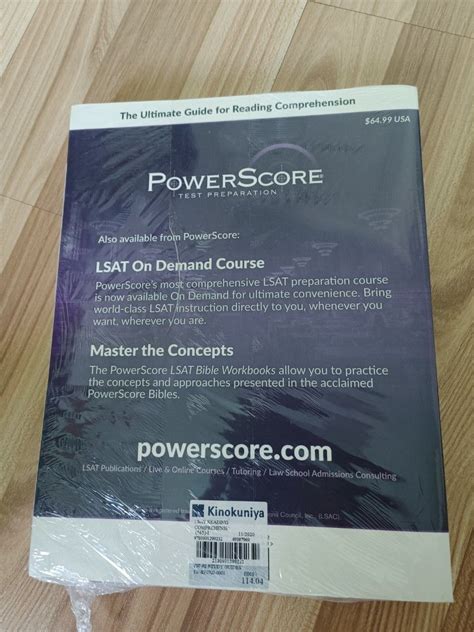 Lsat Powerscore Reading Comprehension Bible Hobbies And Toys Books And Magazines Textbooks On