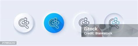 화학 실험실 라인 아이콘입니다 실험실 연구 표시입니다 분석 선 아이콘 벡터 3차원 형태에 대한 스톡 벡터 아트 및 기타 이미지 3차원 형태 건강관리와 의술 검색