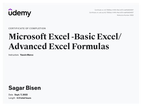 Sagar Bisen On Linkedin Udemy Course Completion Certificate