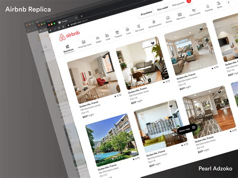 Airbnb Homepage Replica Designs On Behance