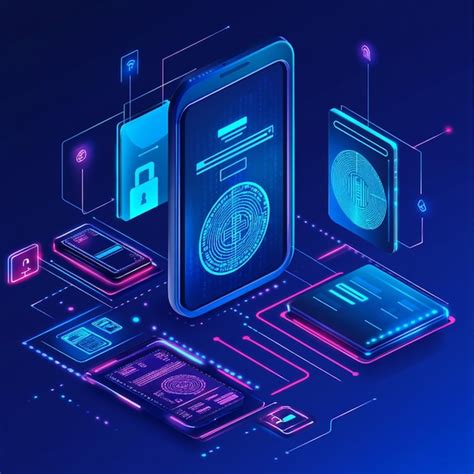 a visual of a secure digital banking transaction using biometric
