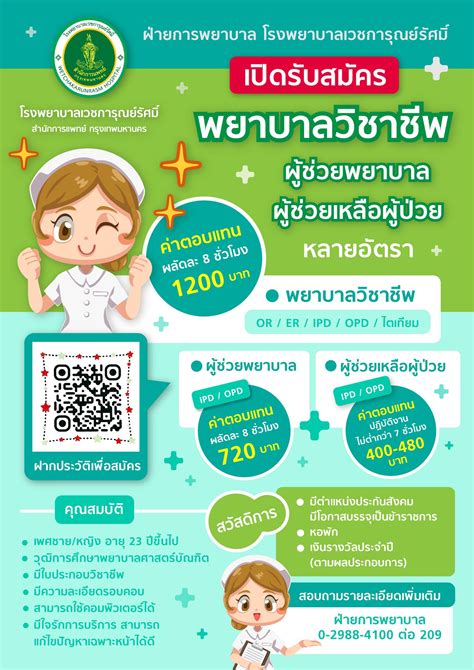 📢 โรงพยาบาลเวชการุณย์รัศมิ์ สำนักการแพทย์ กรุงเทพมหานคร