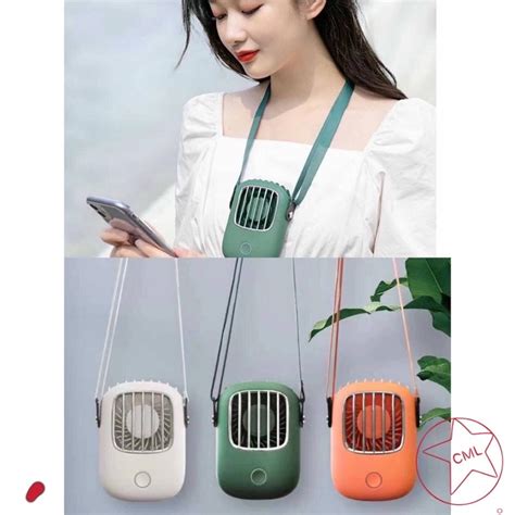 Fanพัดลมแบบแขวนคอกีฬากลางแจ้งพัดลมพกพาขนาดเล็กแบบพกพาขนาดเล็กที่สร้างสรรค์ Usb พัดลมพกพาตารางแฟน