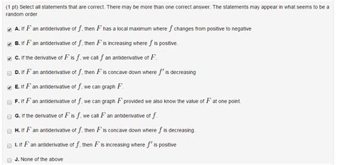 Solved Select All Statements That Are Correct There May Be
