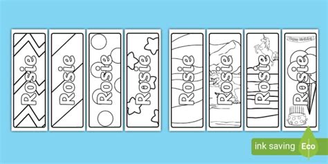 Rosie Name Simple Colouring Bookmarks Twinkl Ks1